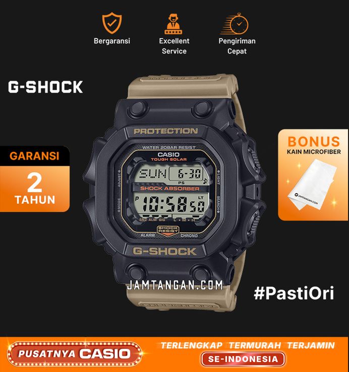 Casio G-Shock GX-56TU-1A5 GX-56TU-1A5DR Two Tone Utility Color Series King Kong Sand Khaki Resin ...