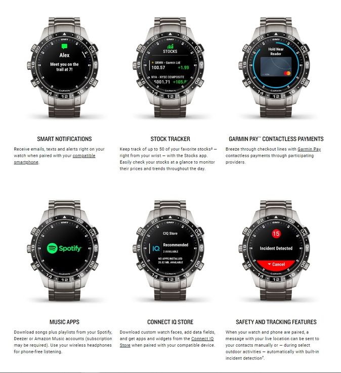 Garmin MARQ Aviator 010-02648-A4 Gen 2 Digital Dial Titanium Strap | Jamtangan.com