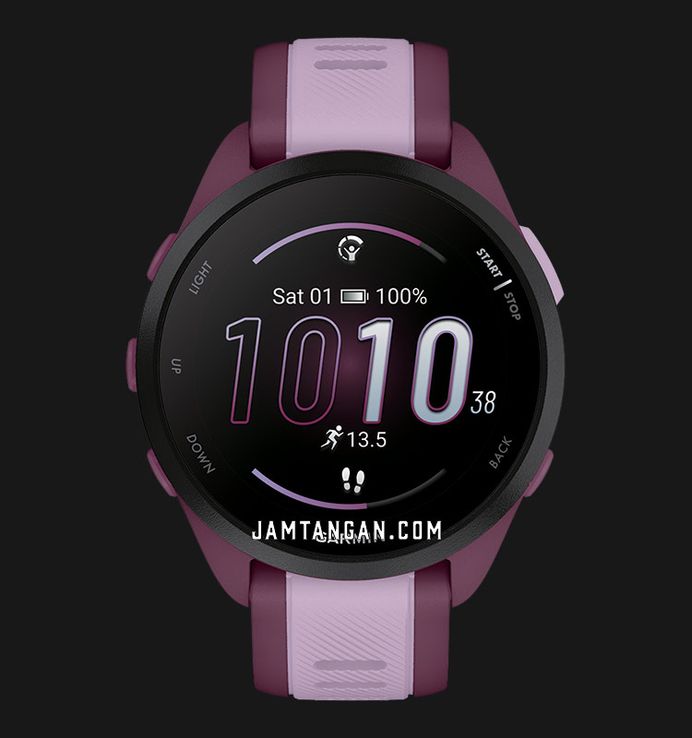 Garmin Forerunner 165 010-02863-B3 Music Smartwatch Dial Berry Silicone ...