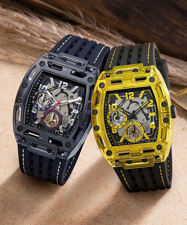 Guess Phoenix GW0499G1 Navy Dial Blue Silicone Strap | Jamtangan.com