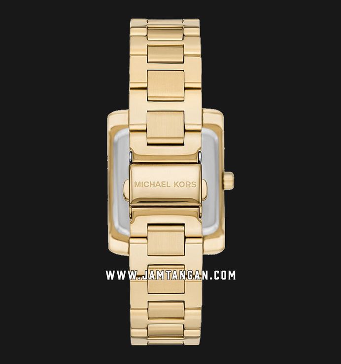 Michael Kors Emery MK4643 Ladies Silver Dial Gold Stainless Steel Strap ...