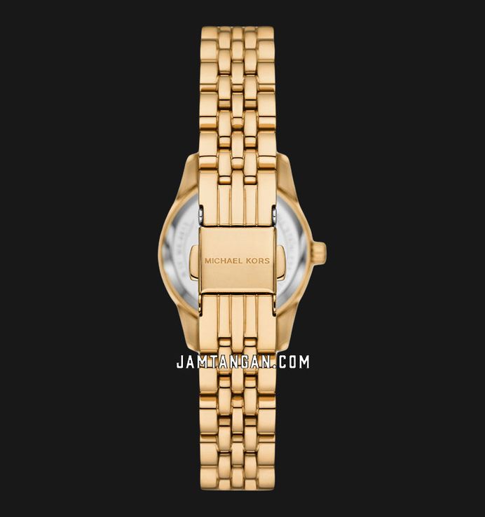 Michael Kors MK4802 Blue Glitter Dial Gold Stainless Steel Strap ...