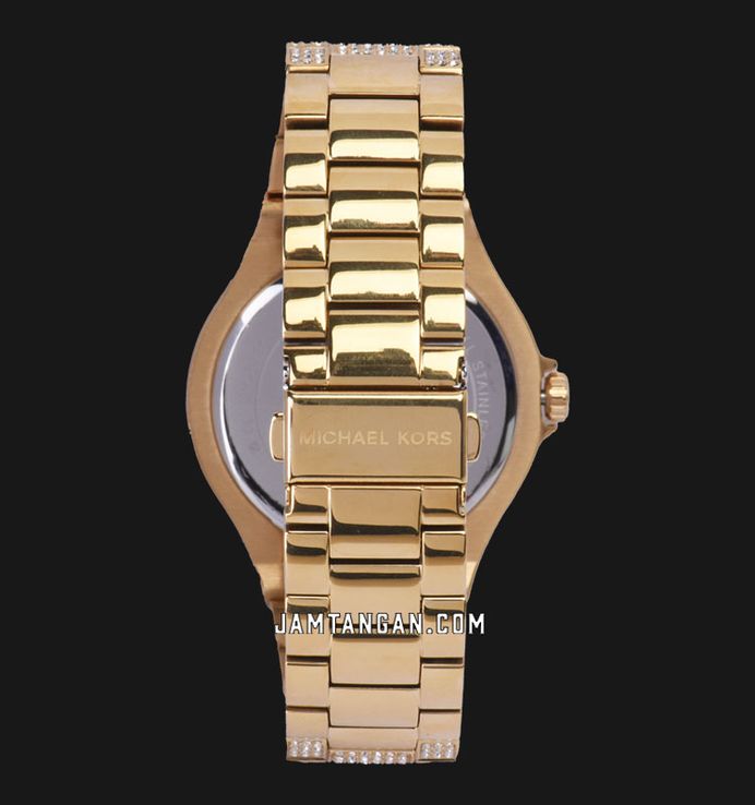 Michael Kors Lennox MK6991 White Dial Gold Stainless Steel Strap ...