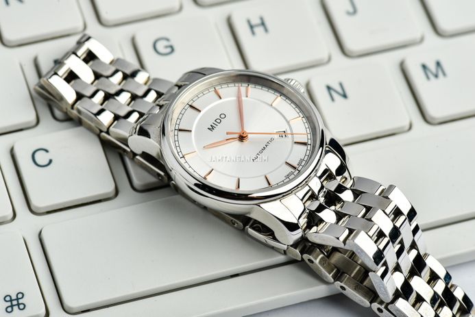 MIDO Baroncelli II M7600.4.10.1 Automatic Silver Dial Stainless Steel ...