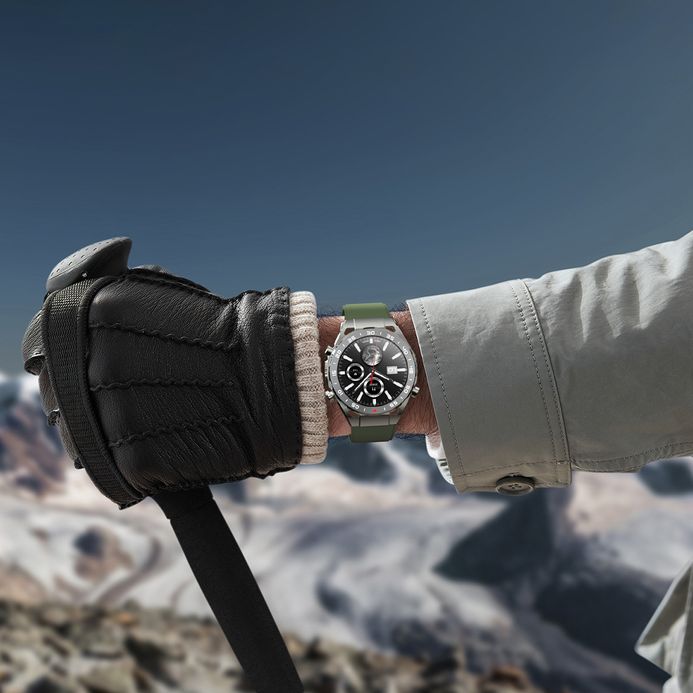 Olike Atlas FM01 Smartwatch Digital Dial Green Rubber Strap | JAMTANGAN.COM