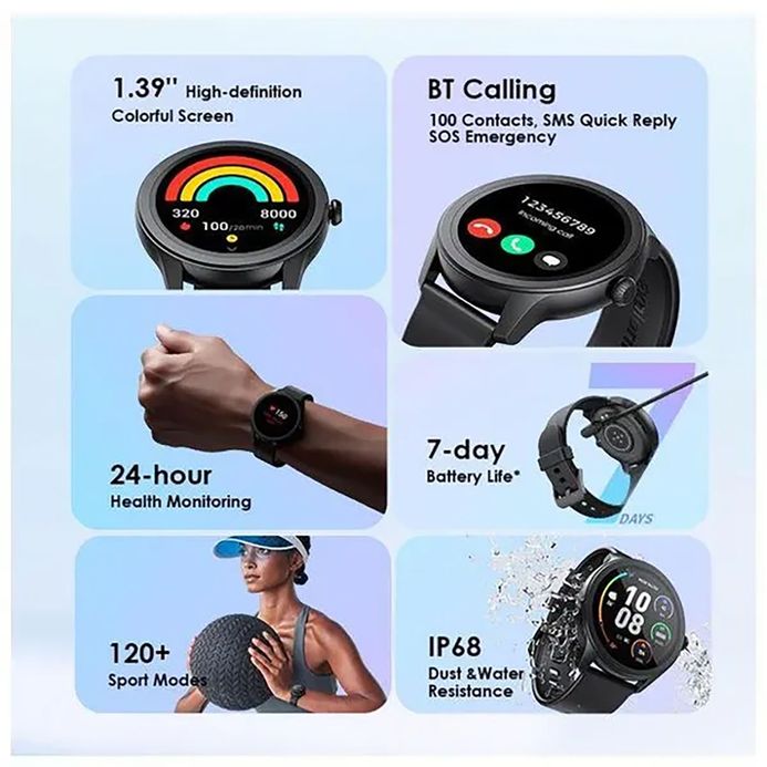 Oraimo Watch OSW-30 Smartwatch Digital Dial Black Rubber Strap + Ekstra ...