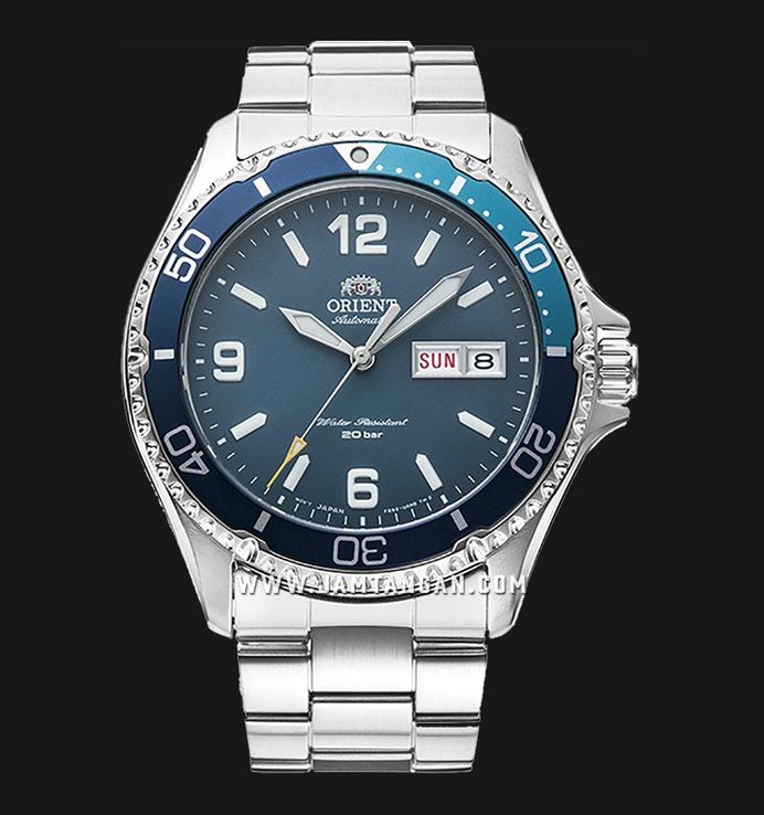 Orient Sports RA-AA0818L Automatic Blue Dial Stainless Steel Strap ...