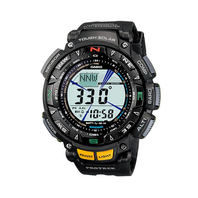 Casio PRO TREK PRG-240-1 PRG-240-1DR Tough Solar Digital Dial Black ...