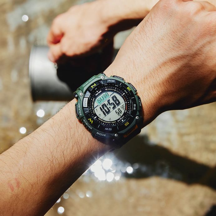 Casio Pro Trek PRG-340-3 PRG-340-3DR Tough Solar Digital Dial Dark ...