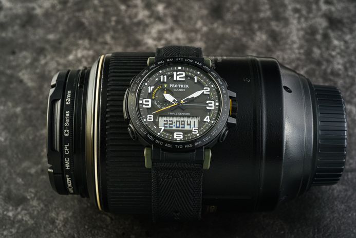 Casio Pro Trek PRG-601YB-3 PRG-601YB-3DR Solar Powered Army Green ...