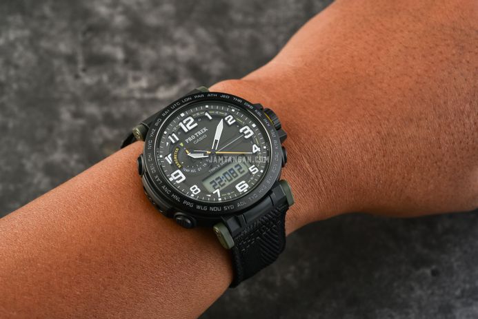 Casio Pro Trek PRG-601YB-3 PRG-601YB-3DR Solar Powered Army Green ...