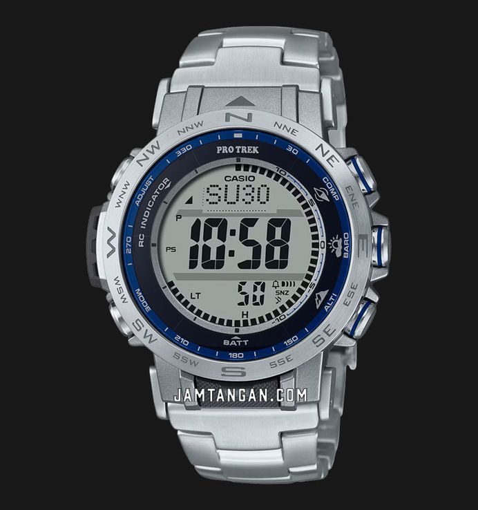Casio Pro Trek PRW-31YT-7JF Climber Line Tough Solar Titanium Band (JDM) | Jamtangan.com