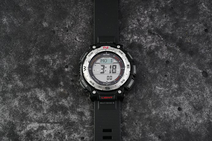 Casio Pro Trek PRW-3400-1 PRW-3400-1JF Climber Line Tough Solar Digital Dial Black Resin Band ...