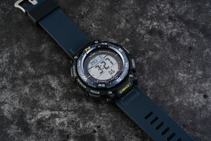 Casio Pro Trek PRW-3400Y-2 PRW-3400Y-2JF Climber Line Tough Solar Digital Dial Blue Navy Resin ...
