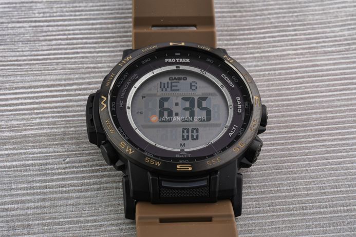 Casio Pro Trek PRW-35LD-5 PRW-35LD-5JF Tough Solar Digital Dial Brown ...