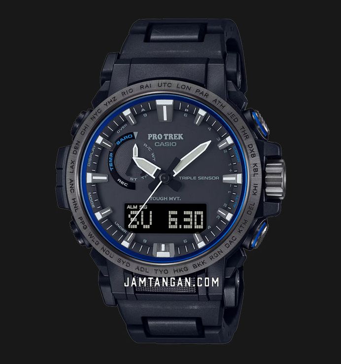 Casio Pro Trek PRW-61FC-1 PRW-61FC-1JF Tough Solar Black Digital Analog ...