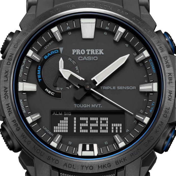 Casio Pro Trek PRW-61FC-1 PRW-61FC-1JF Tough Solar Black Digital Analog ...