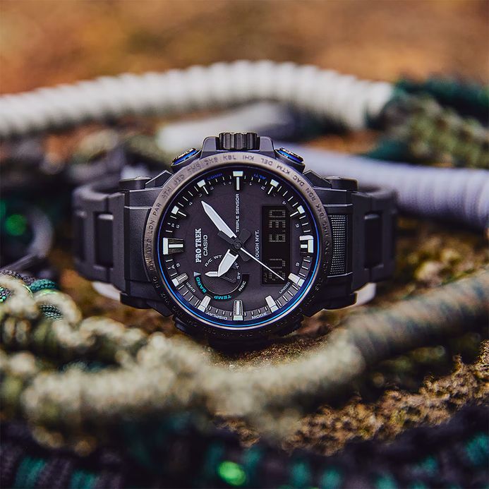 Casio Pro Trek PRW-61FC-1 PRW-61FC-1JF Tough Solar Black Digital Analog ...