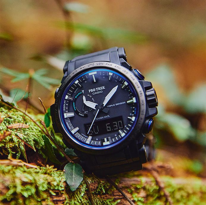 Casio Pro Trek PRW-61FC-1 PRW-61FC-1JF Tough Solar Black Digital Analog ...