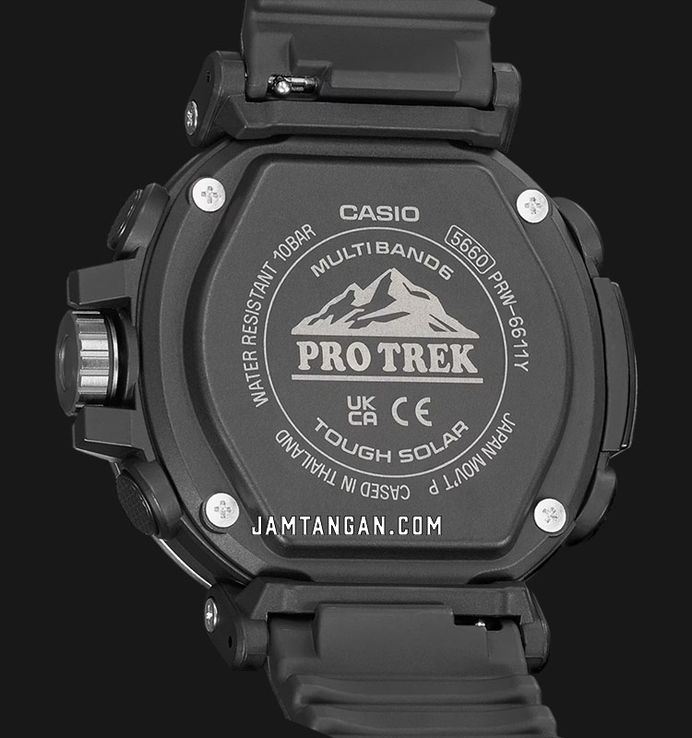 Casio Pro Trek PRW-6611Y-1 PRW-6611Y-1JF Tough Solar Black Digital ...