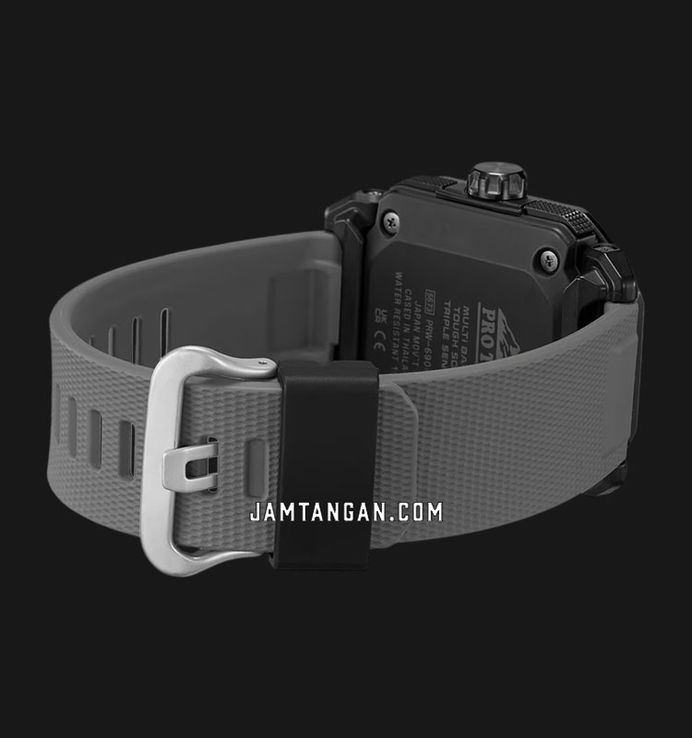 Casio Pro Trek PRW-6900BF-1 PRW-6900BF-1JF Solar Black Digital Analog Dial Black Soft Urethane ...