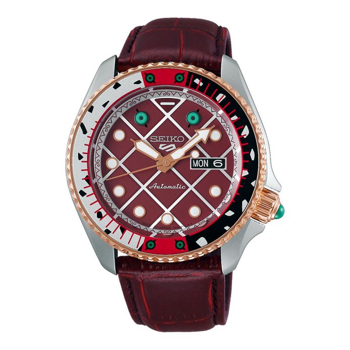 Seiko 5 Sports X Jojo Bizarre Adventure SBSA034 Diavolo Leather Strap ...