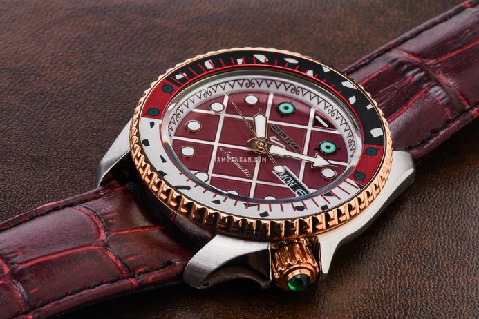 Seiko 5 Sports X Jojo Bizarre Adventure SBSA034 Diavolo Leather Strap ...