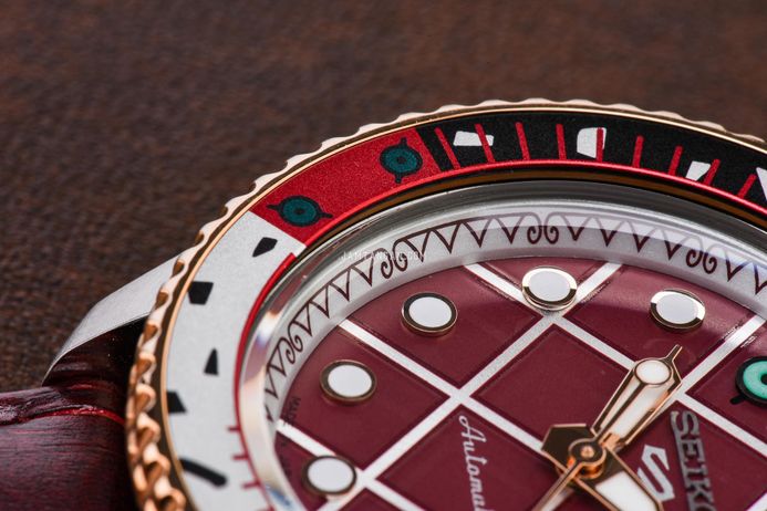 Seiko 5 Sports X Jojo Bizarre Adventure SBSA034 Diavolo Leather Strap ...
