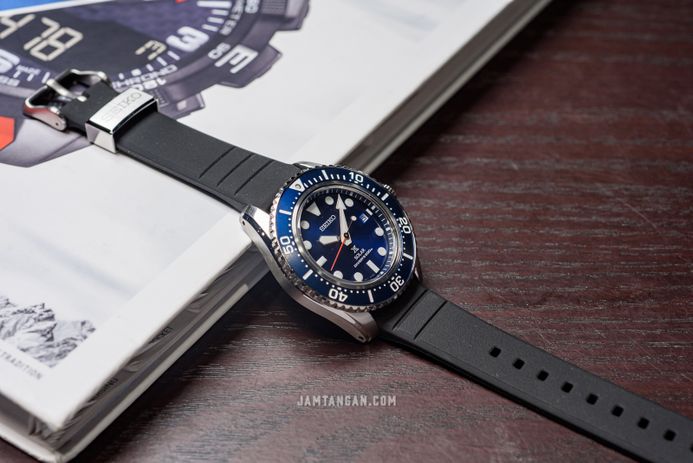 Seiko Prospex SNE593 SNE593P1 Solar Divers 200M Blue Dial Black ...