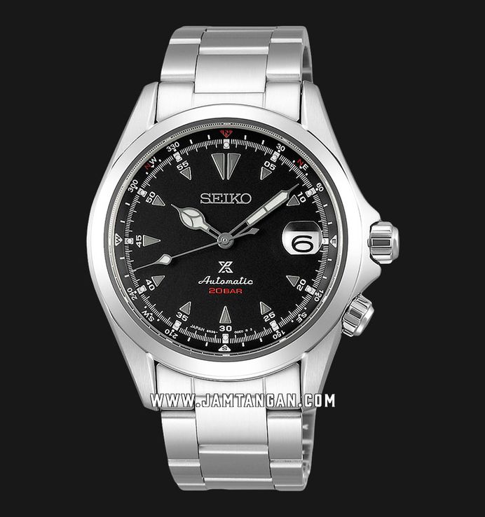 Seiko Prospex SPB117 SPB117J1 Alpinist Black Dial Stainless Steel Strap ...