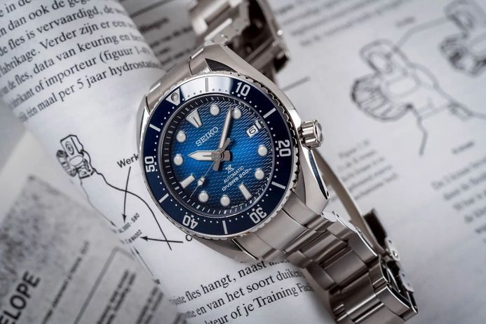 Seiko Prospex SPB321 SPB321J1 King Sumo Automatic Divers 200M Blue Dial ...