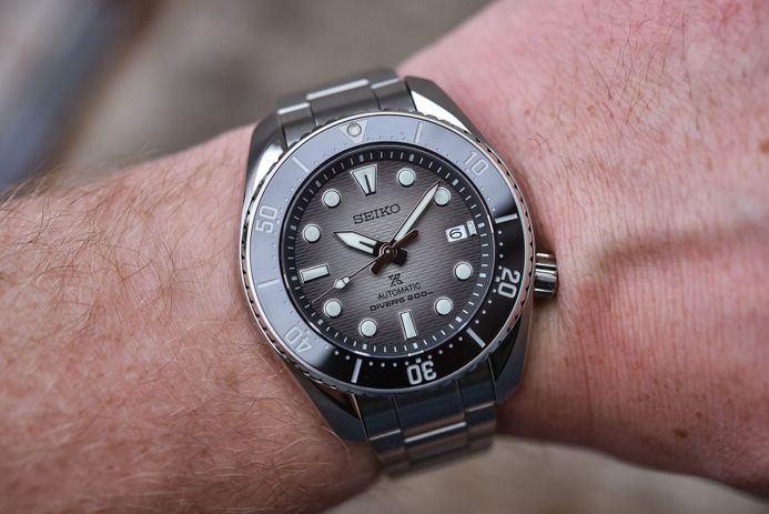 Seiko Prospex SPB323 SPB323J1 King Sumo Automatic Divers 200M Grey Dial ...