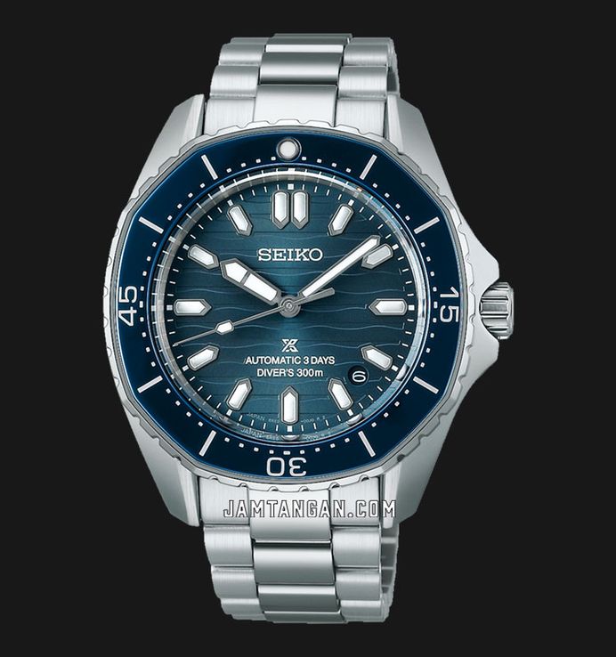 Seiko Prospex SPB483 SPB483J1 Octagonal Bezel Blue Dial Stainless Steel ...
