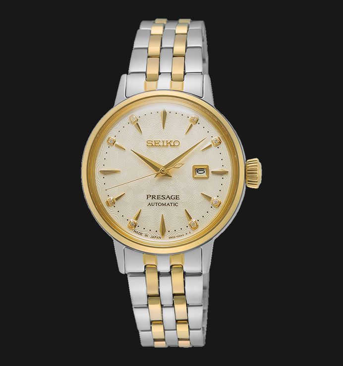 Seiko Presage SRE010 SRE010J1 Cocktail Time White Lady Diamond Twist ...