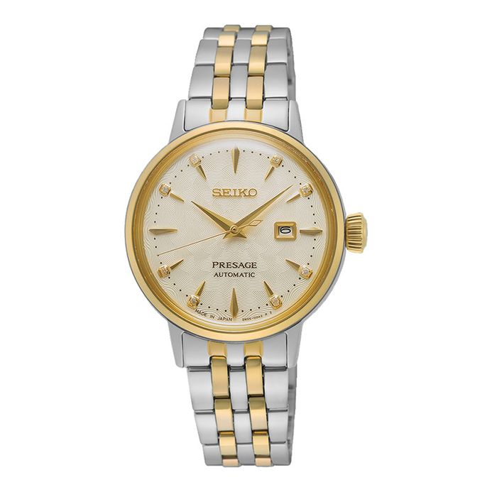 Seiko Presage SRE010 SRE010J1 Cocktail Time White Lady Diamond Twist ...