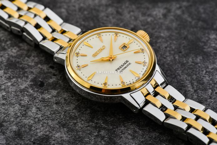 Seiko Presage SRE010 SRE010J1 Cocktail Time White Lady Diamond Twist ...