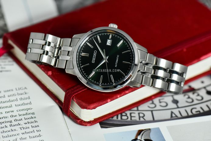 Seiko Classic SRPH89 SRPH89K1 Discover More Green Dial Stainless Steel ...