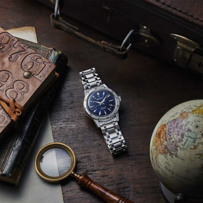 Seiko Presage SRPL07 SRPL07J1 Style60s Elegant Yet Rugged Dark Blue ...