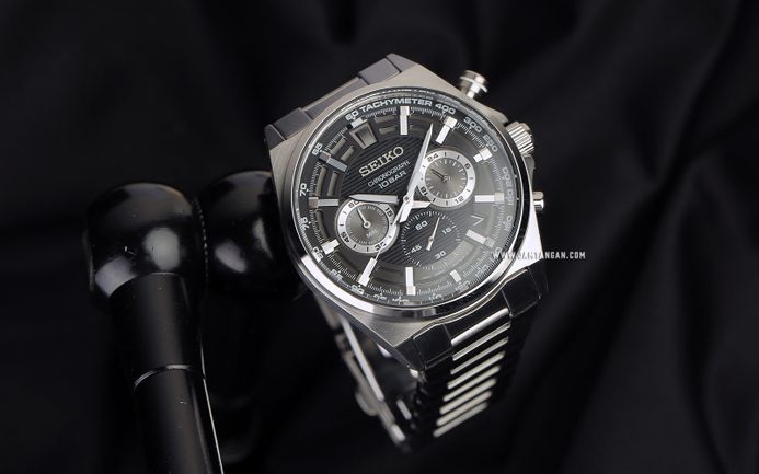 Seiko Chronograph SSB397 SSB397P1 Essentials Discover More Men Black ...