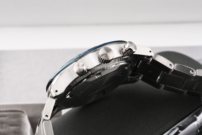 Seiko Chronograph SSB445 SSB445P1 Essentials Blue Dial Stainless Steel ...