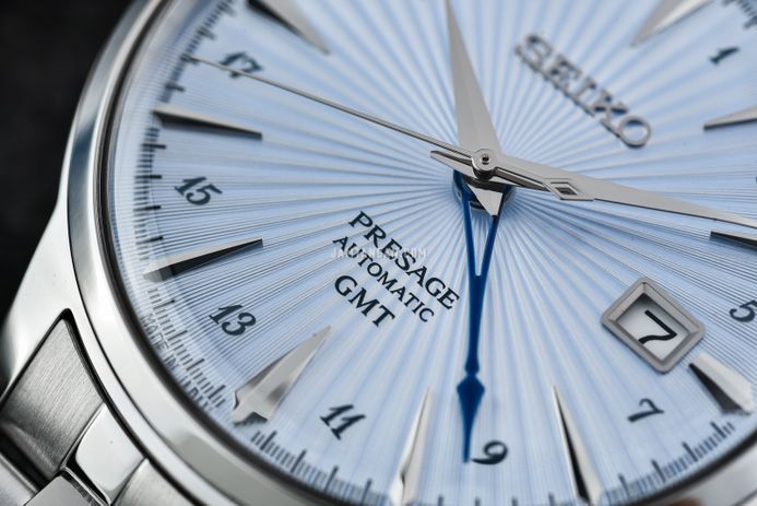 Seiko Presage SSK037 SSK037J1 Cocktail Time Skydiving GMT Light Blue ...