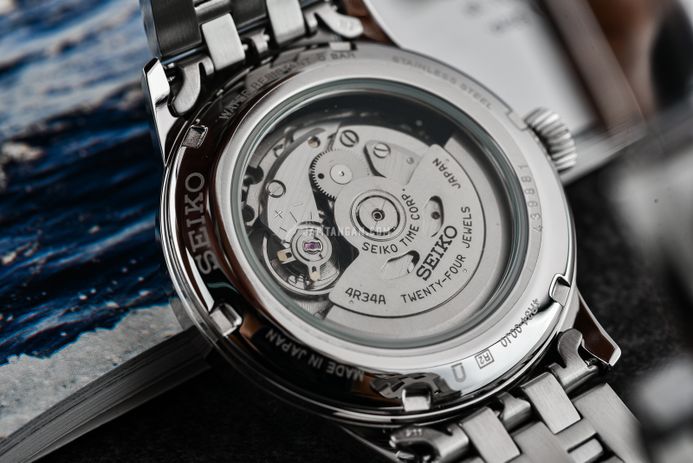 Seiko Presage SSK037 SSK037J1 Cocktail Time Skydiving GMT Light Blue ...