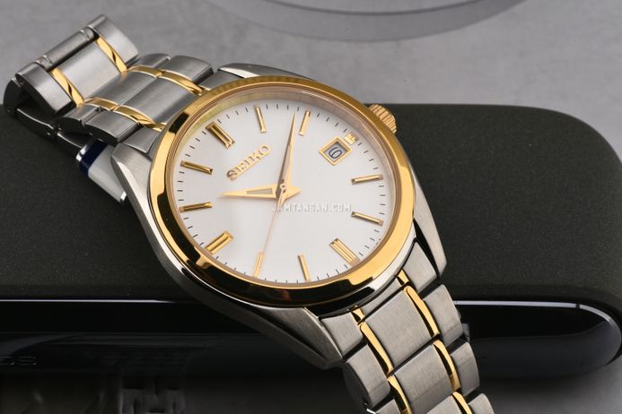 Seiko Classic SUR312 SUR312P1 Discover More White Dial Dual Tone ...