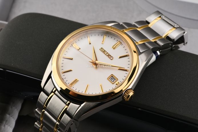 Seiko Classic SUR312 SUR312P1 Discover More White Dial Dual Tone ...