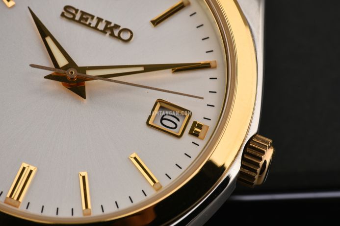 Seiko Classic SUR312 SUR312P1 Discover More White Dial Dual Tone ...