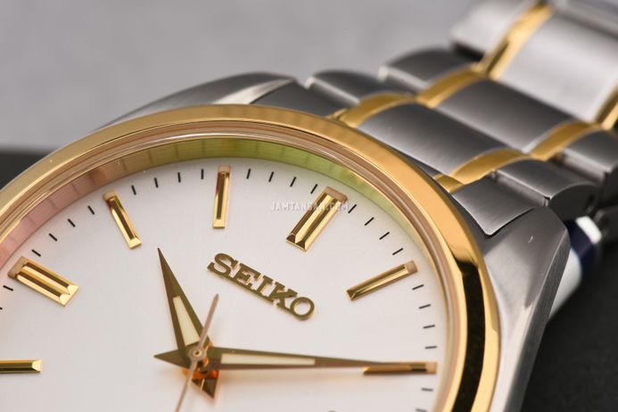 Seiko Classic SUR312 SUR312P1 Discover More White Dial Dual Tone ...