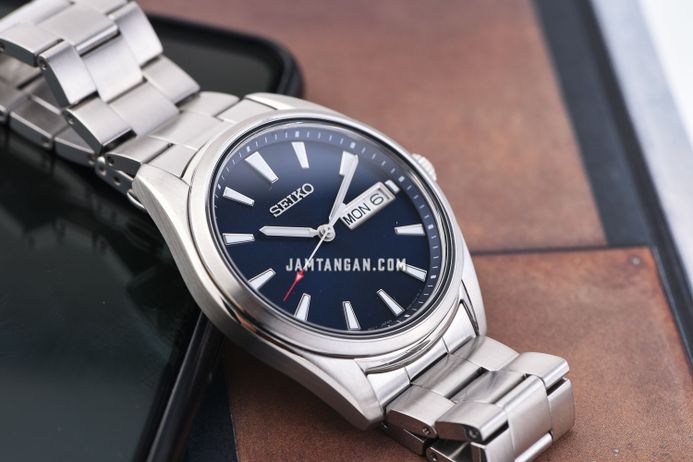 Seiko Classic SUR341 SUR341P1 Blue Dial Stainless Steel Strap ...