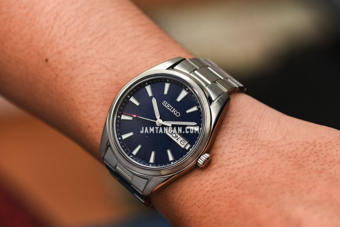 Seiko Classic SUR341 SUR341P1 Blue Dial Stainless Steel Strap ...