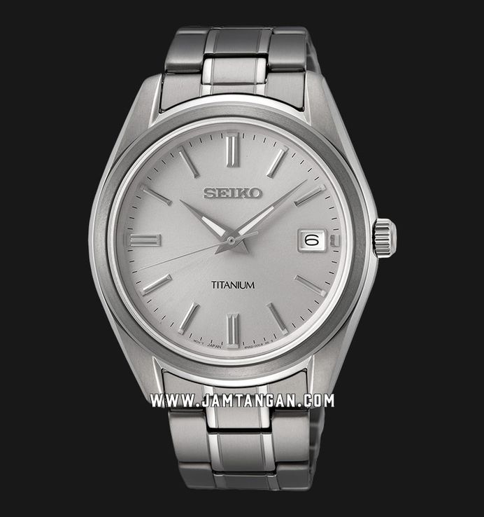 Seiko Classic SUR369 SUR369P1 Discover More Silver Dial Titanium Strap ...
