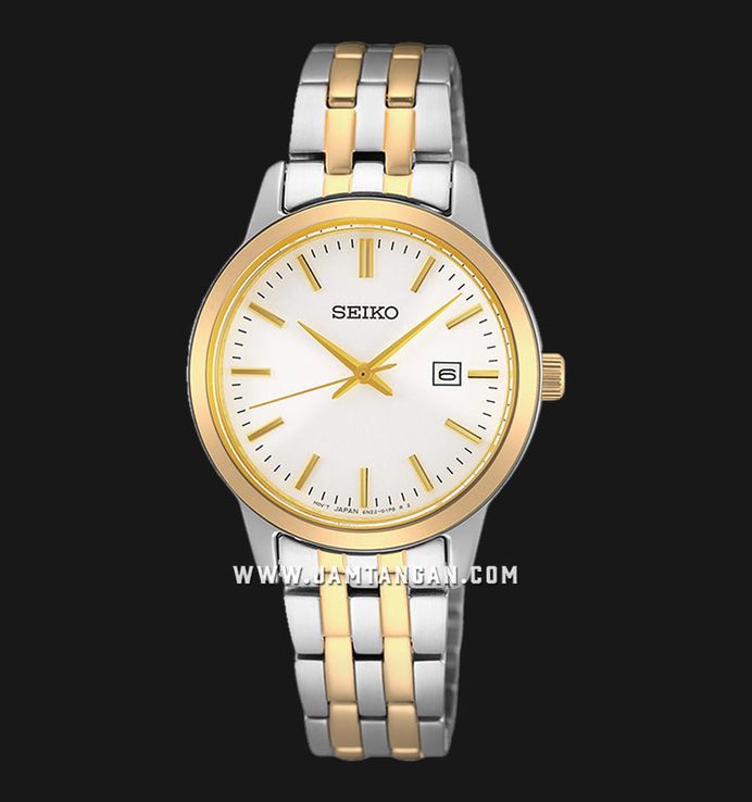 Seiko Classic SUR410 SUR410P1 Discover More Silver Dial Dual Tone ...